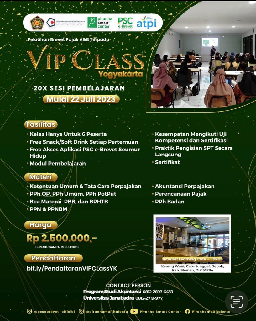 KEGIATAN PELATIHAN BREVET PAJAK A & B TERPADU VIP CLASS DI YOGYAKARTA ...